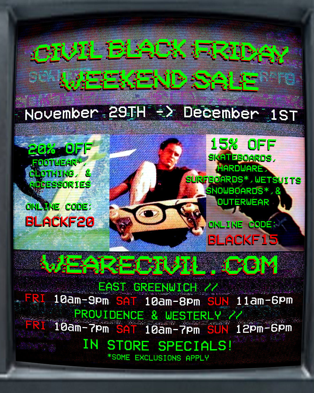 CIVIL BLACK FRIDAY WEEKEND SALE! 11/29 - 12/1 – Civil