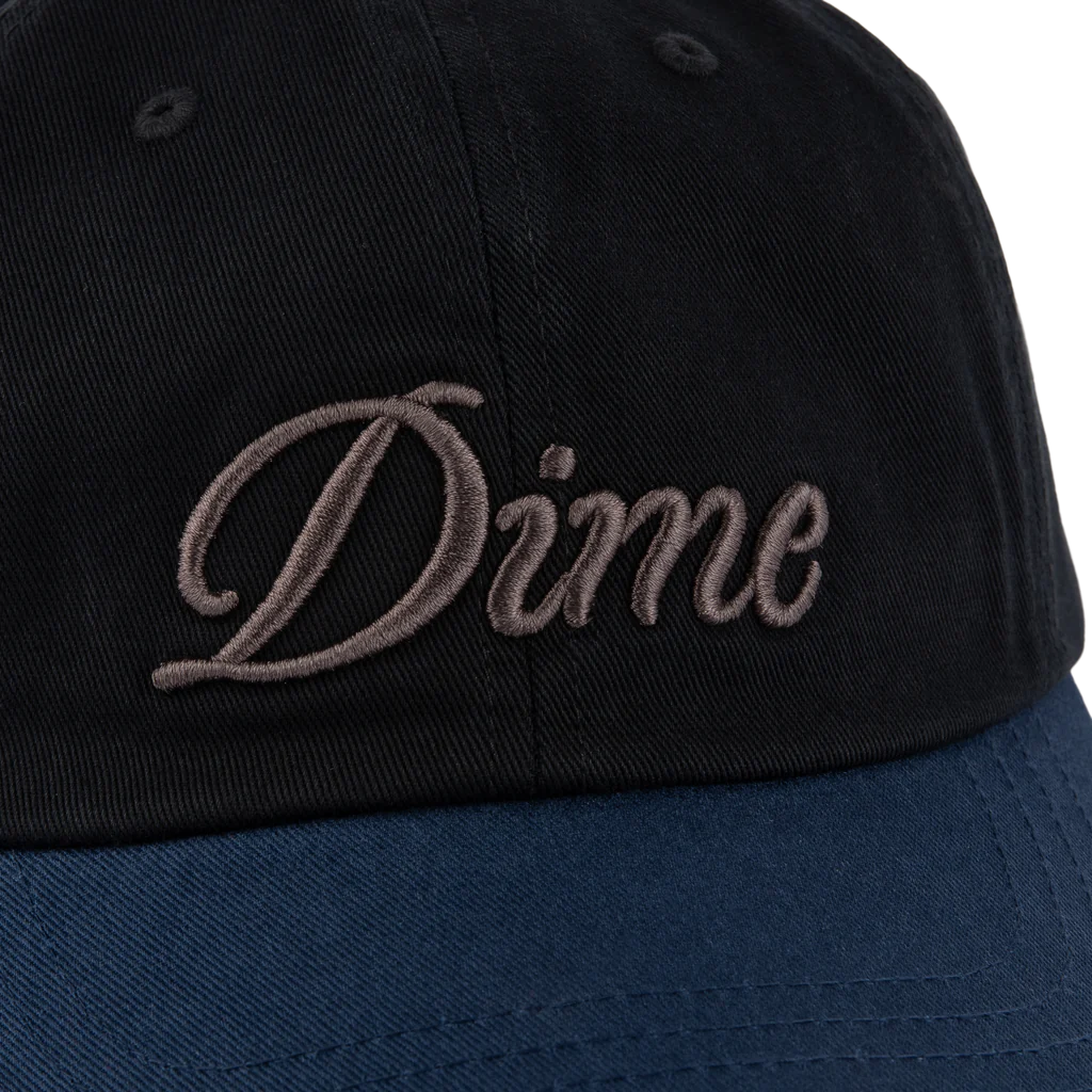 Dime Cursive Low Pro Cap - Black / Midnight – Civil