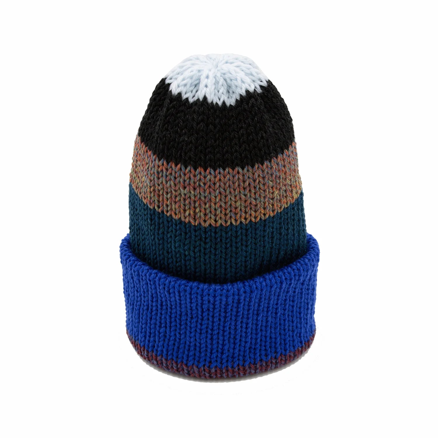 Chimney Ltd OG Fold Beanie - Blocks Multicolor Blue / Teal – Civil