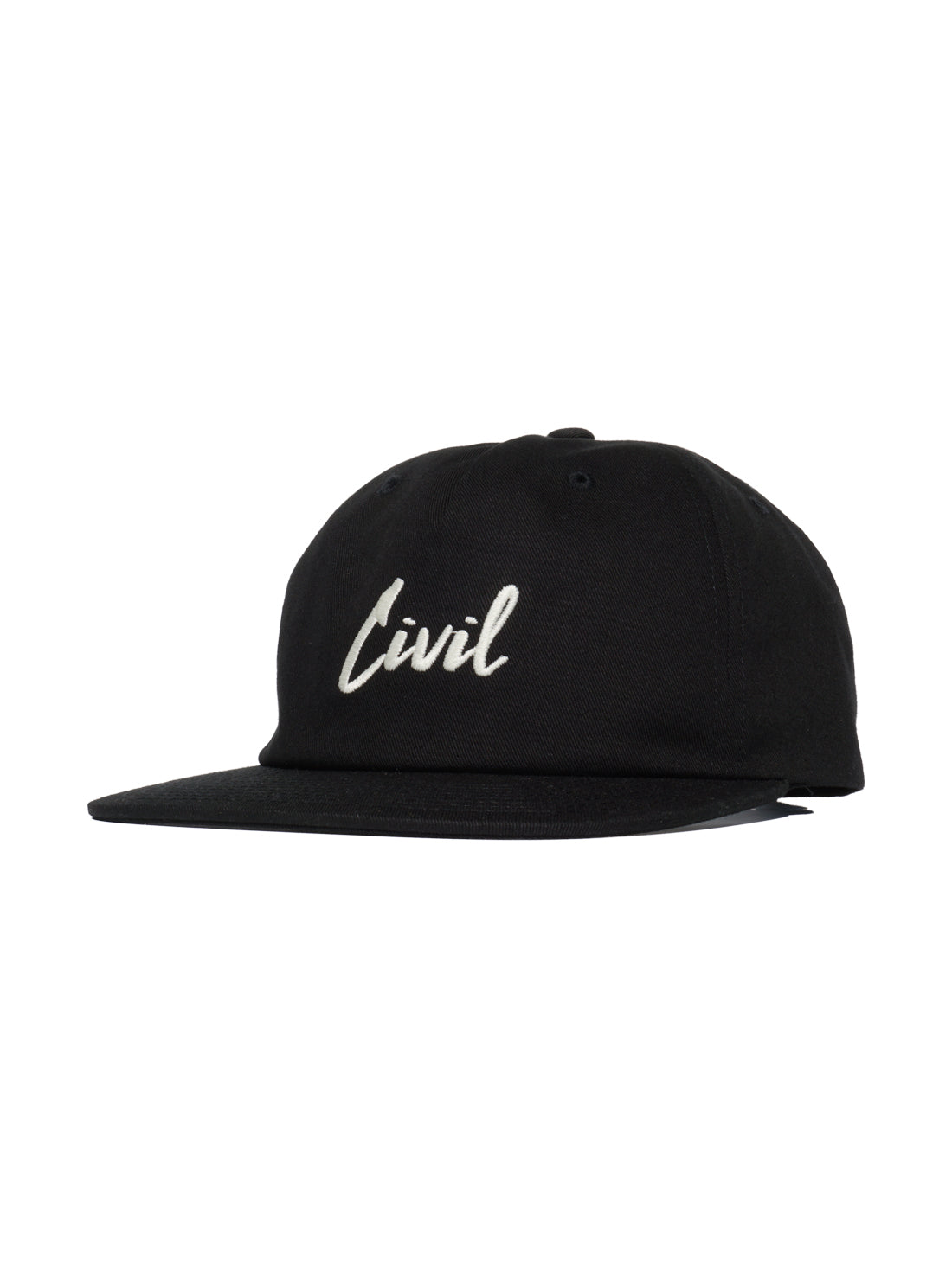 Civil Script 6 Panel Hat