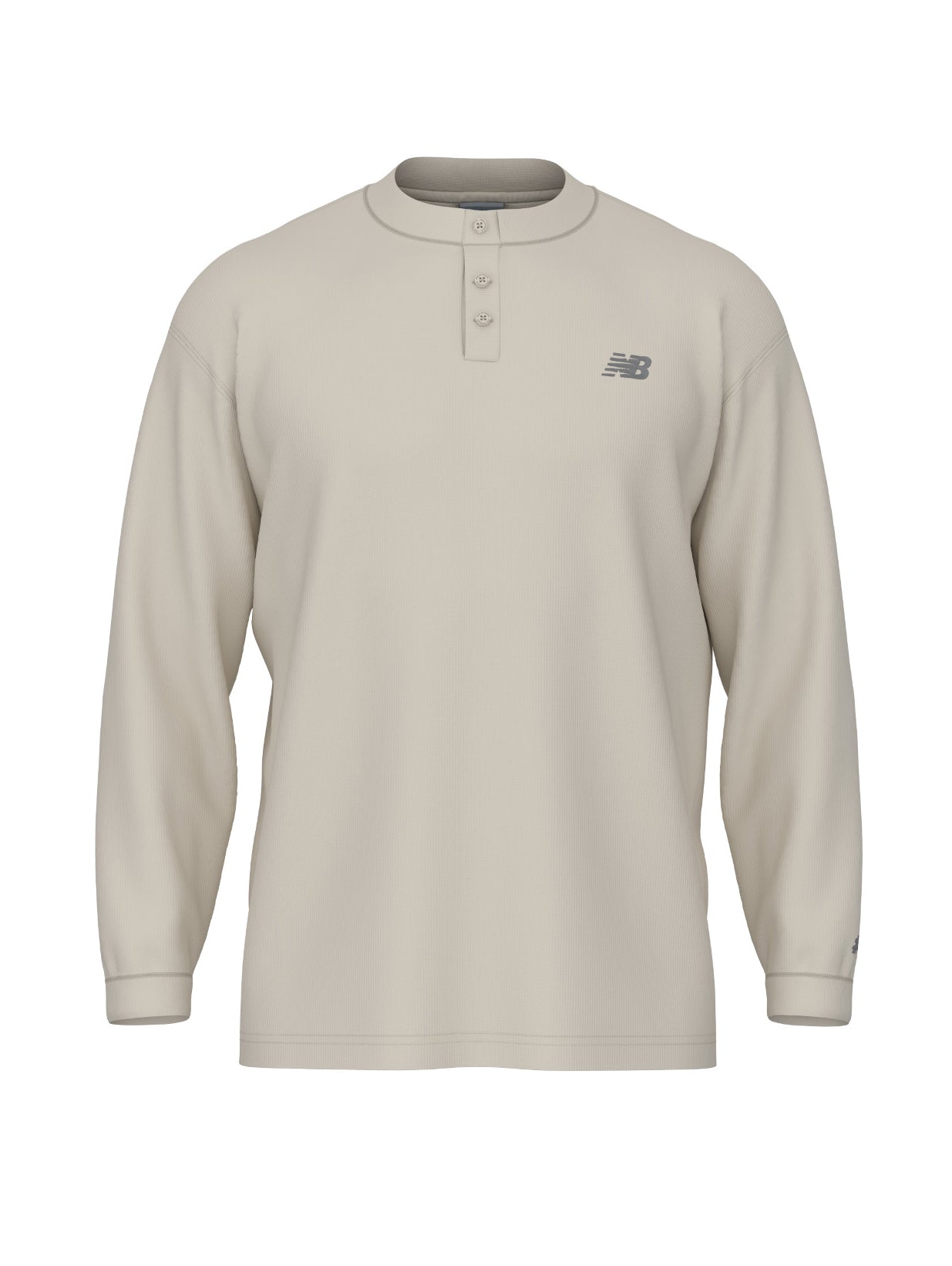 New Balance Waffle Knit Henley Longsleeve - Oatmeal Heather – Civil