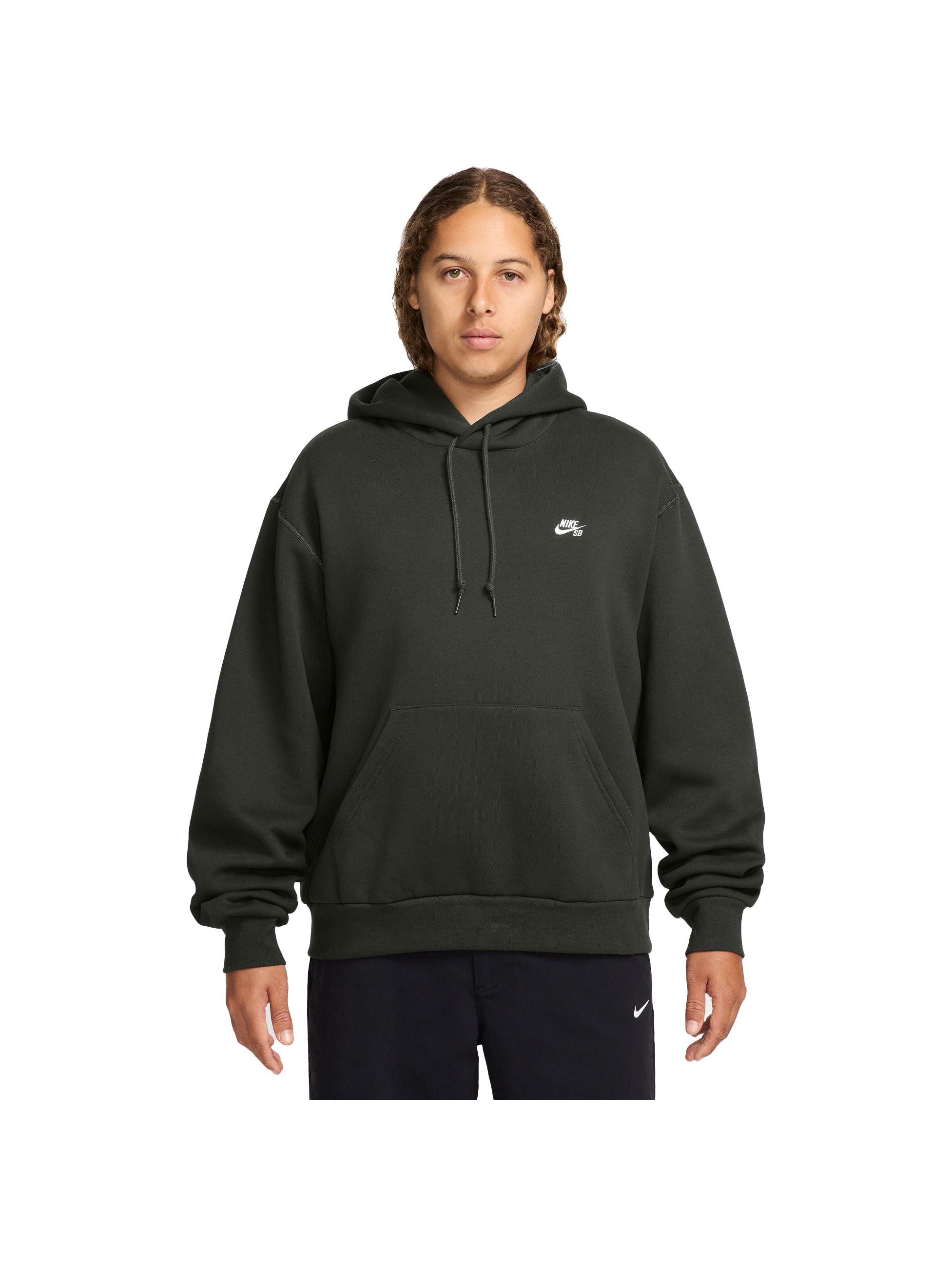 Nike SB Essential Logo PO Hoodie - Sequoia / White – Civil